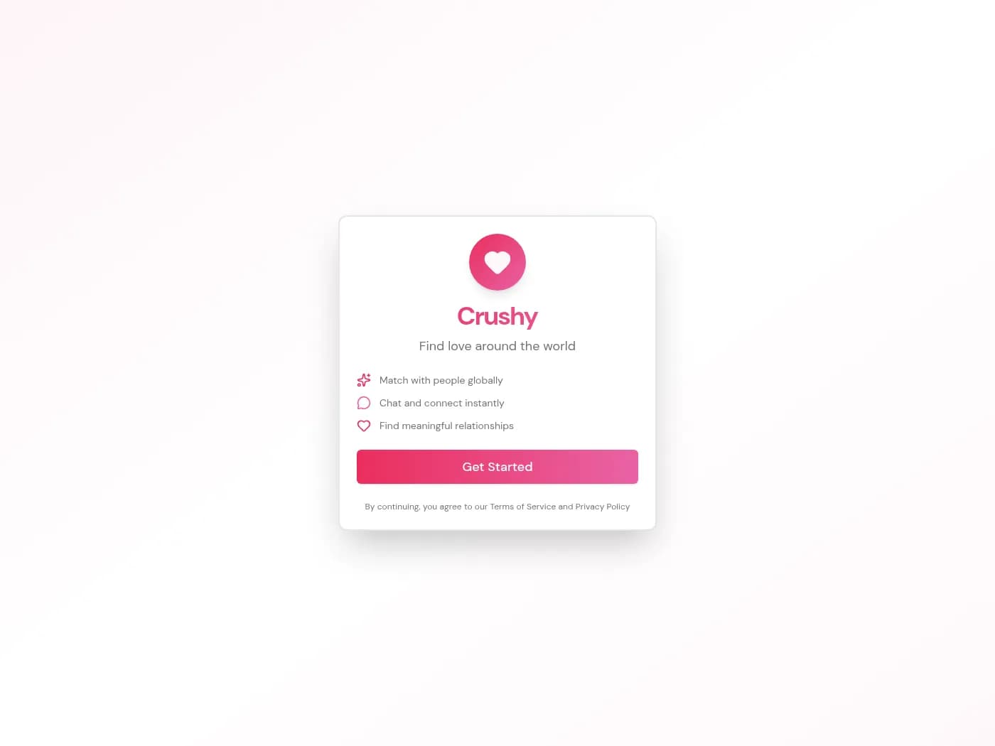 Crushy Dating App
