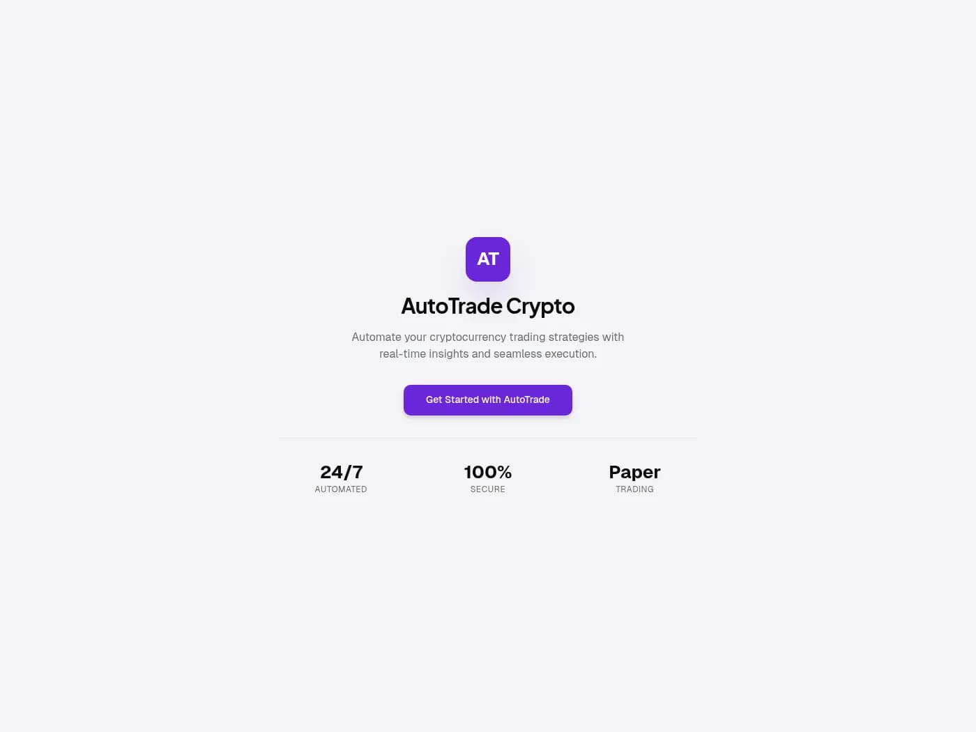 AutoTrade Crypto App