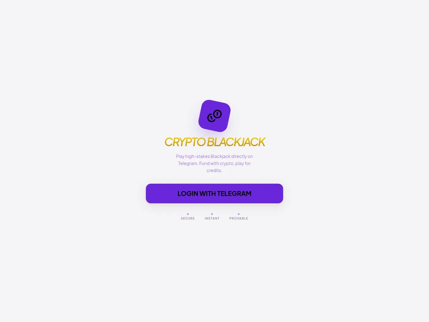 Crypto Blackjack Bot
