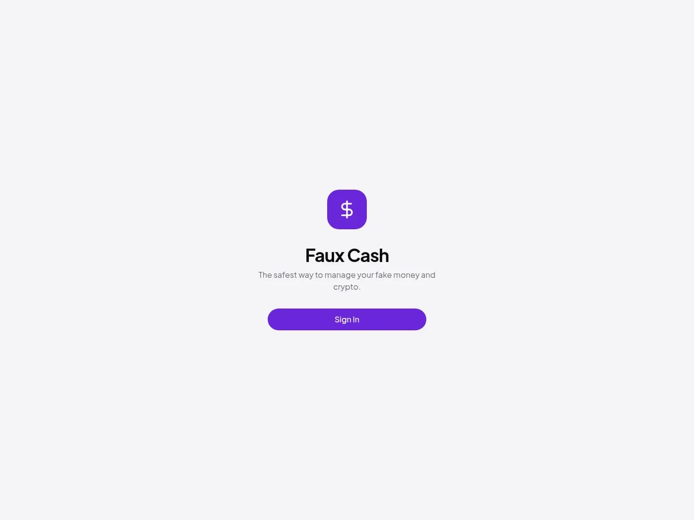 Faux Cash Crypto Web