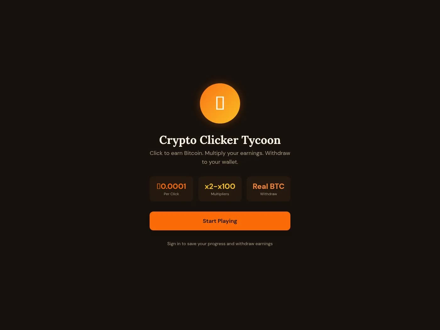 Crypto Clicker Tycoon
