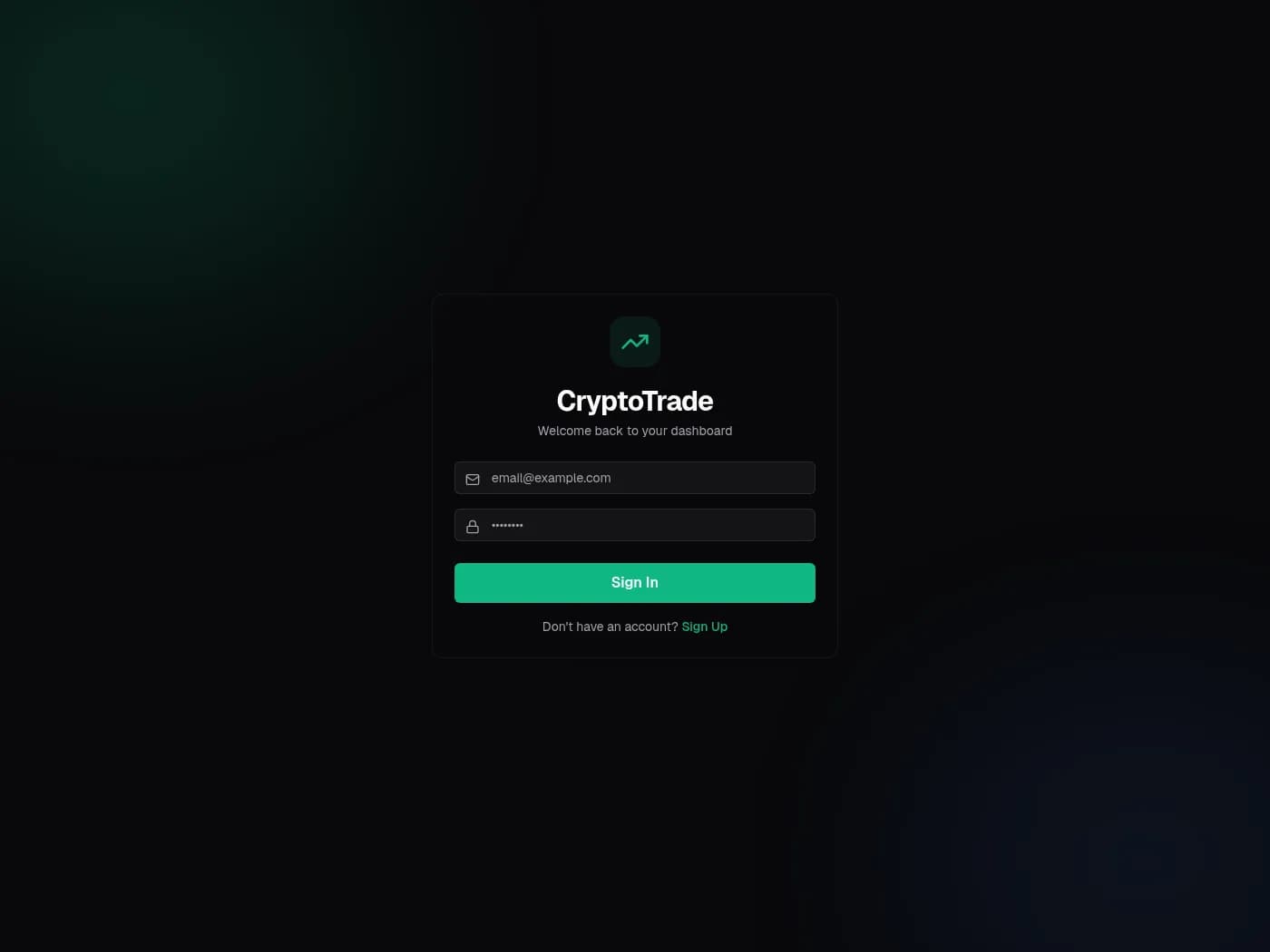 CryptoTrade Dashboard