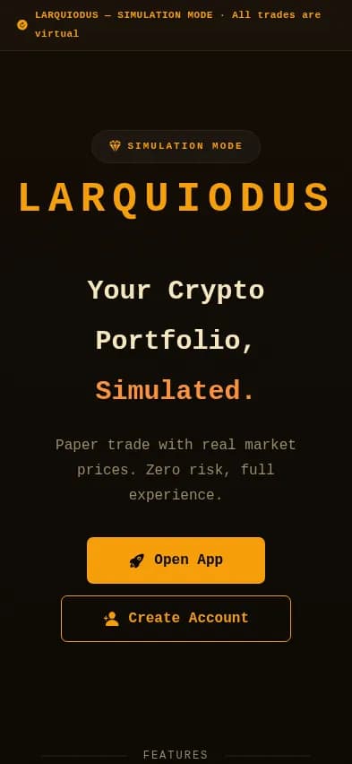 Larquiodus Crypto Simulator