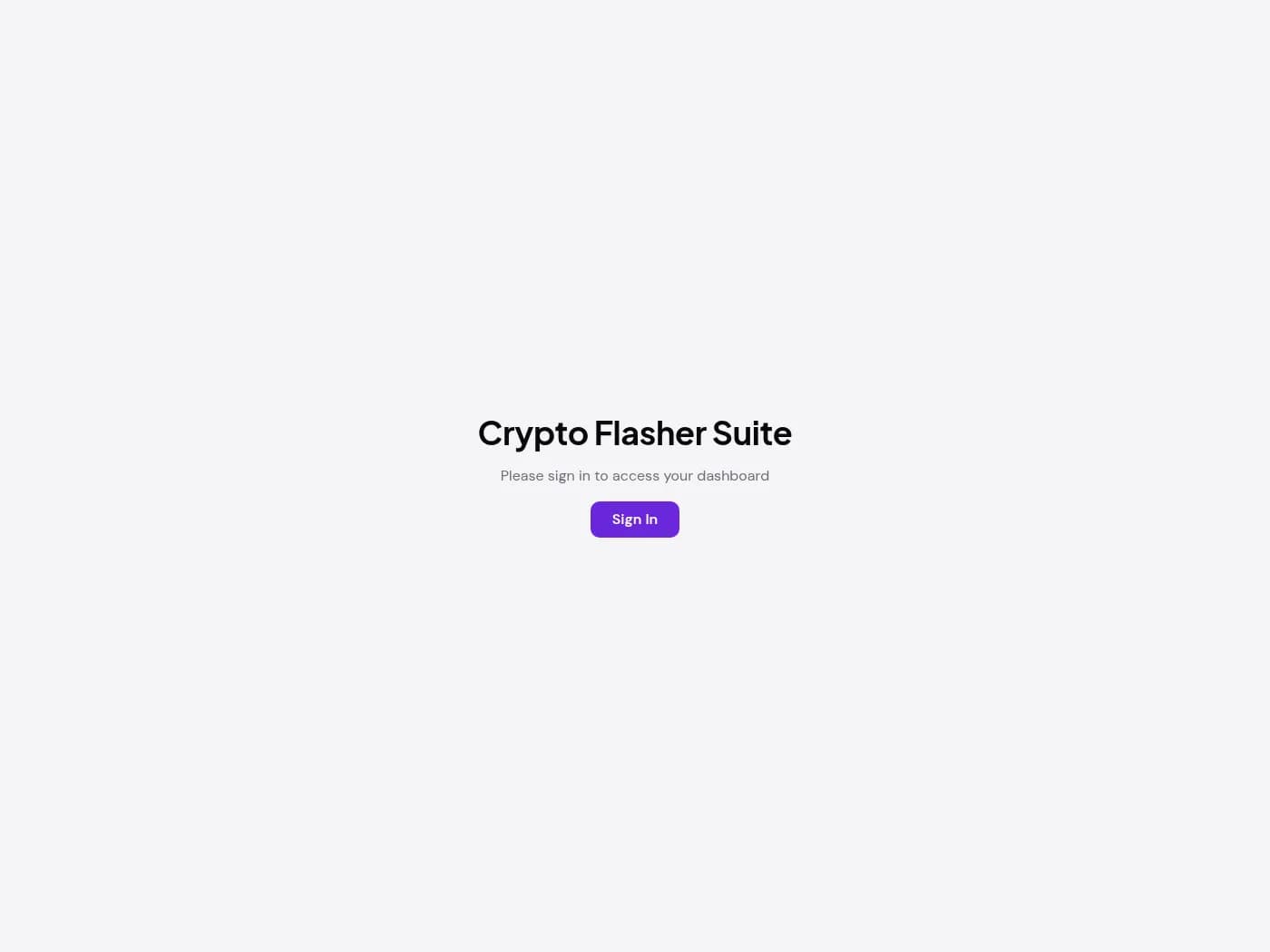 Crypto Flasher Suite