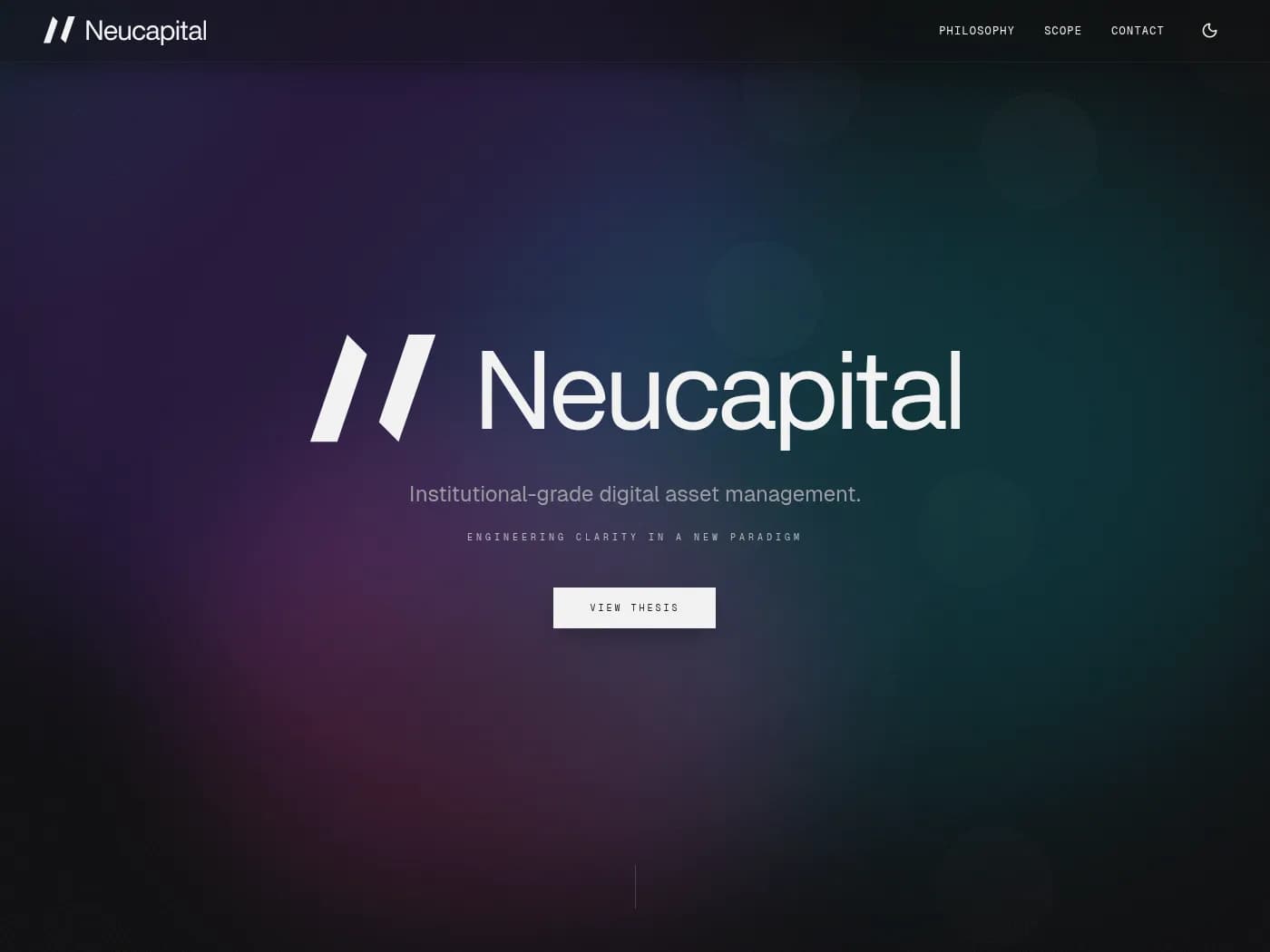 Crypto Hedge Fund Page