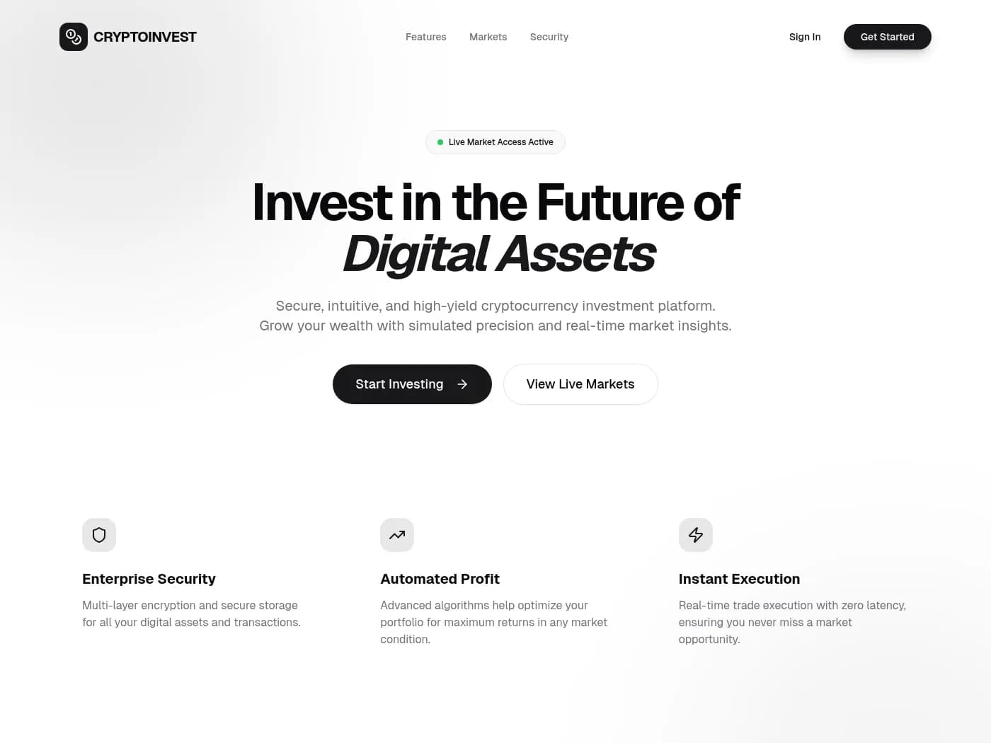 CryptoInvest Portal