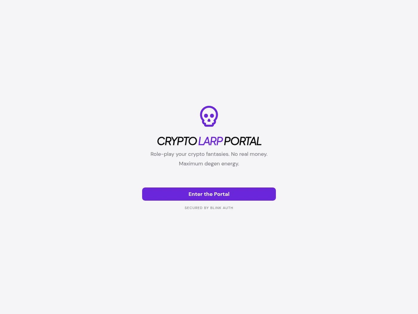 Crypto Larp Portal