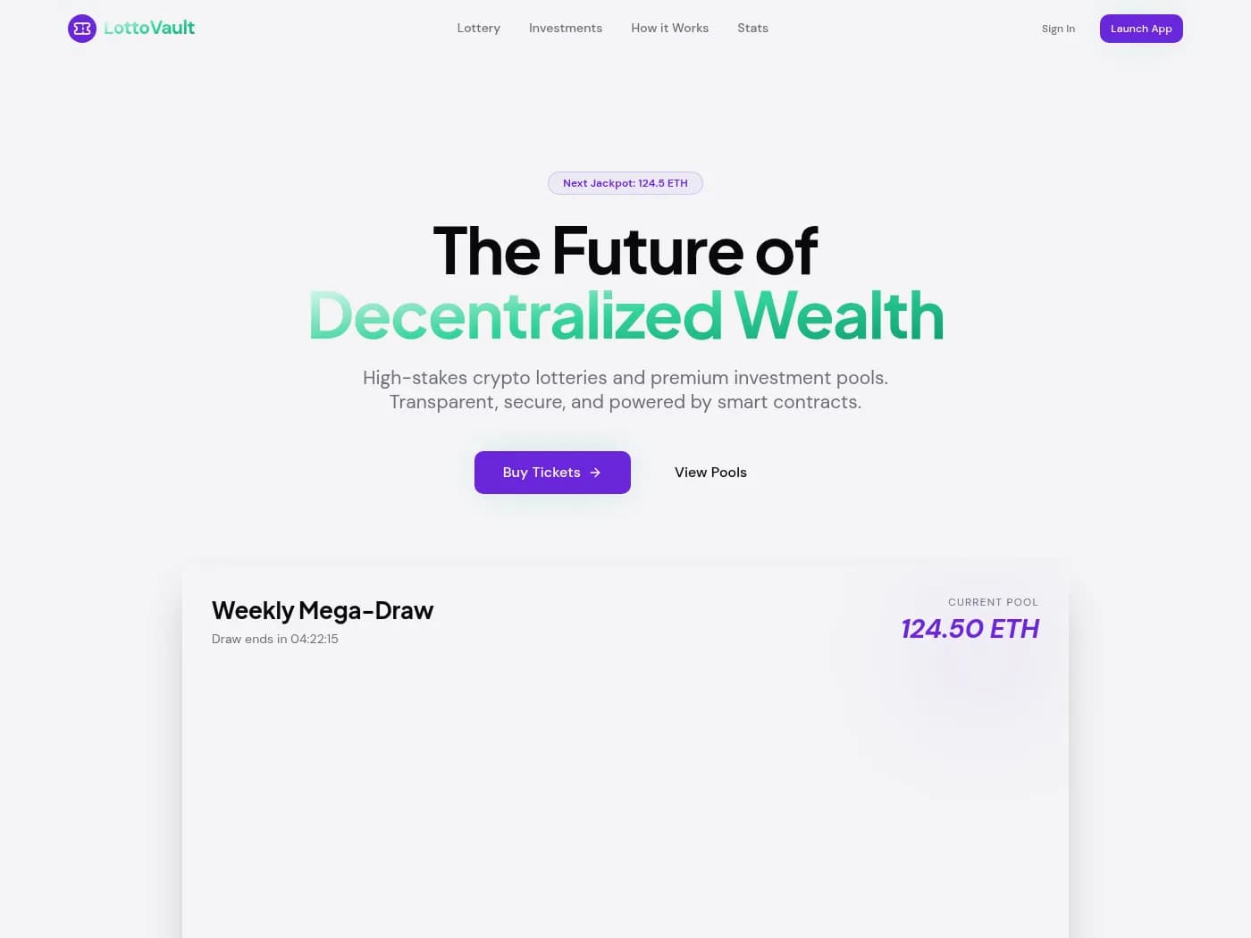 Crypto Lotto & Invest Hub