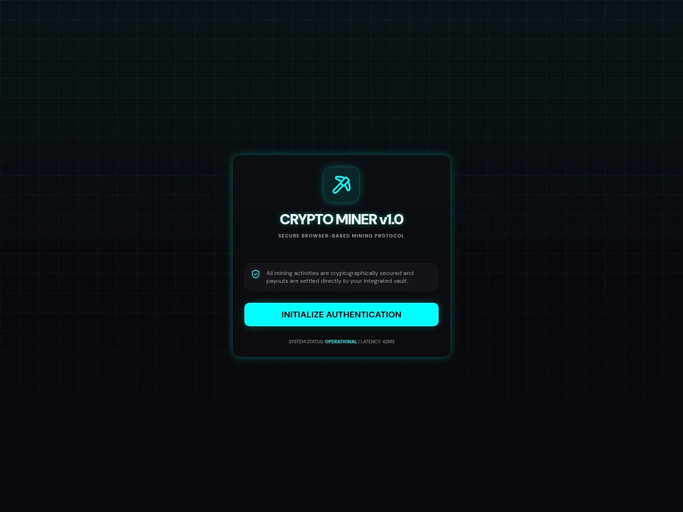 CryptoMiner Web App