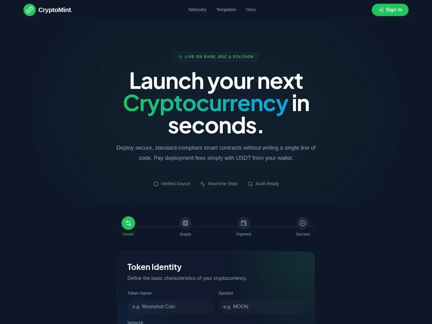 Crypto Minting Tool