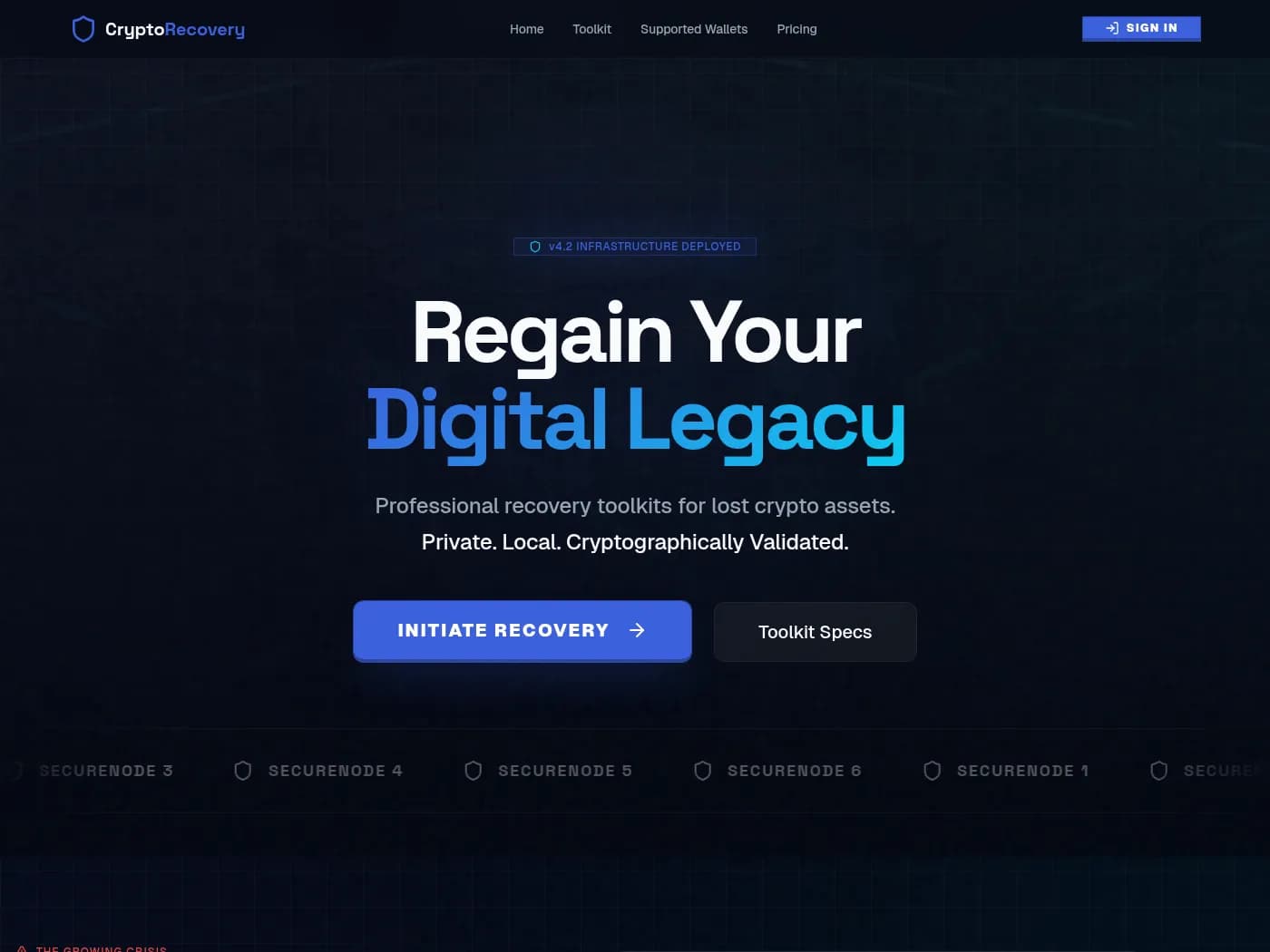 Crypto Recovery Toolkit