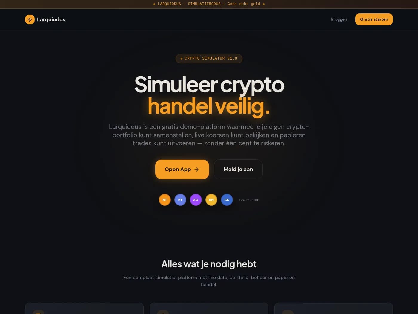 Larquiodus Crypto Simulator