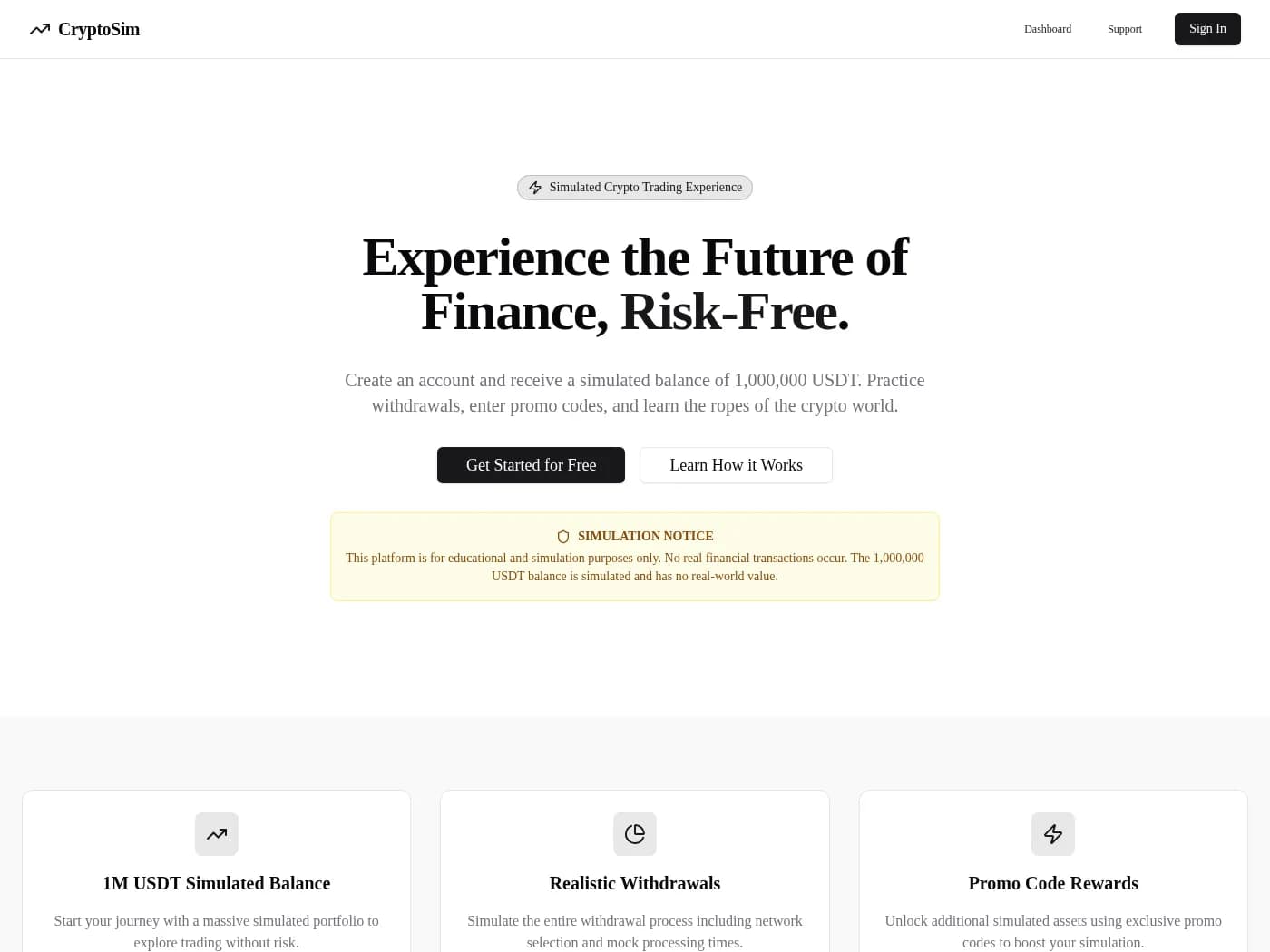 CryptoSim Platform
