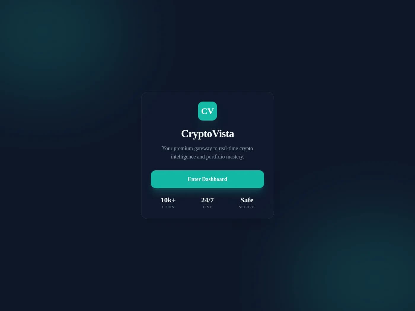 CryptoVista Tracker