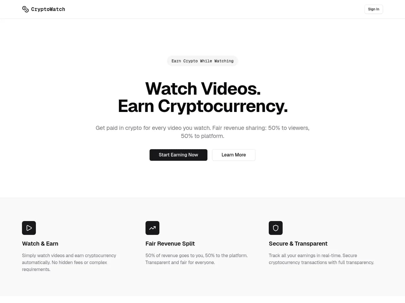 Crypto Video Rewards