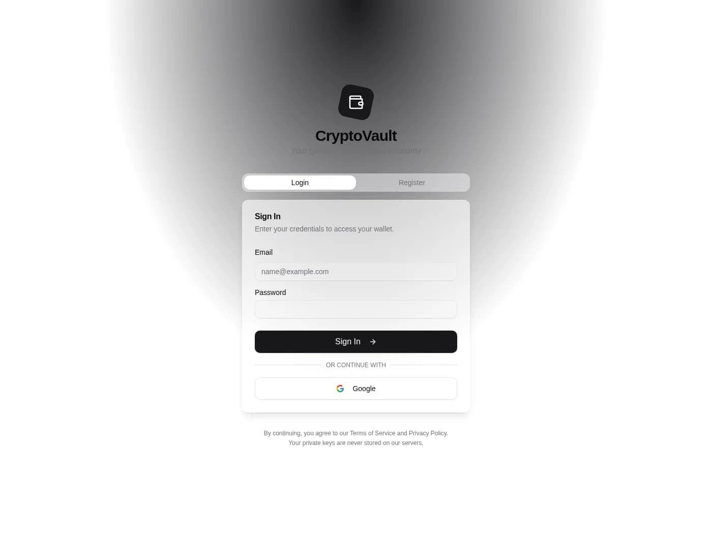 CryptoVault Wallet