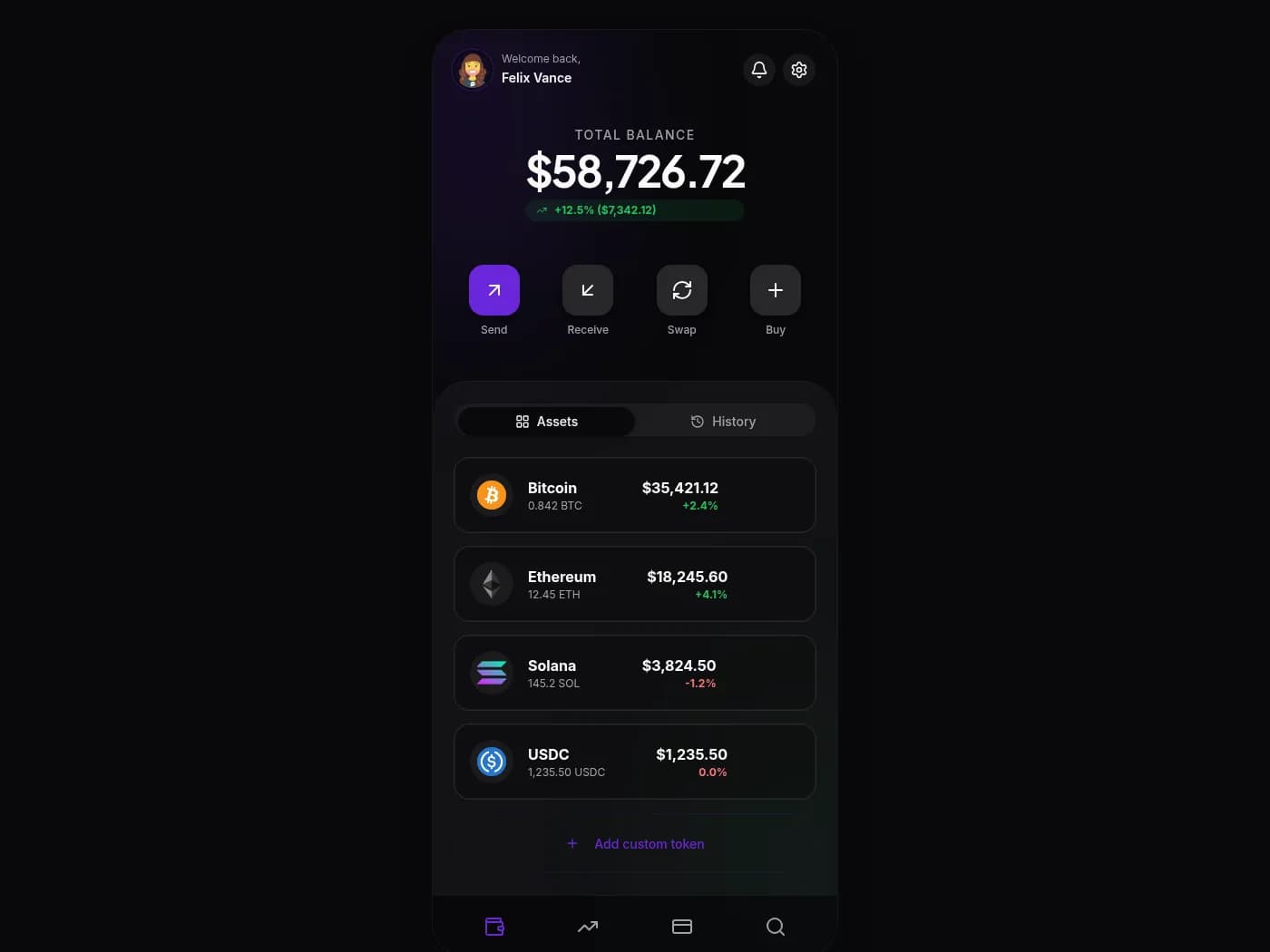 Crypto Wallet Mockup