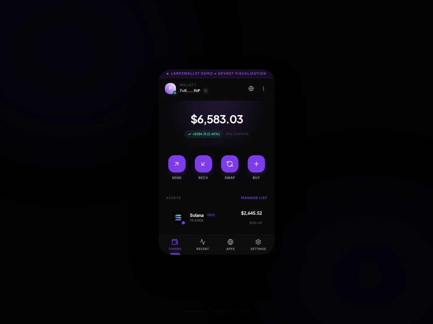 Phantom Wallet Mockup