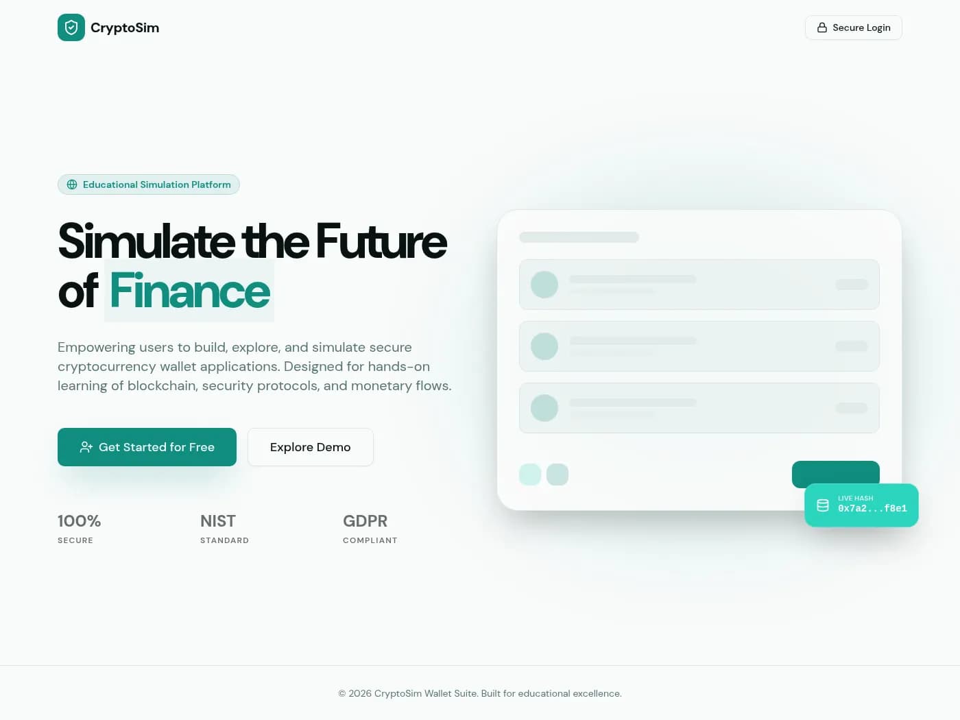Crypto Wallet Sim Suite