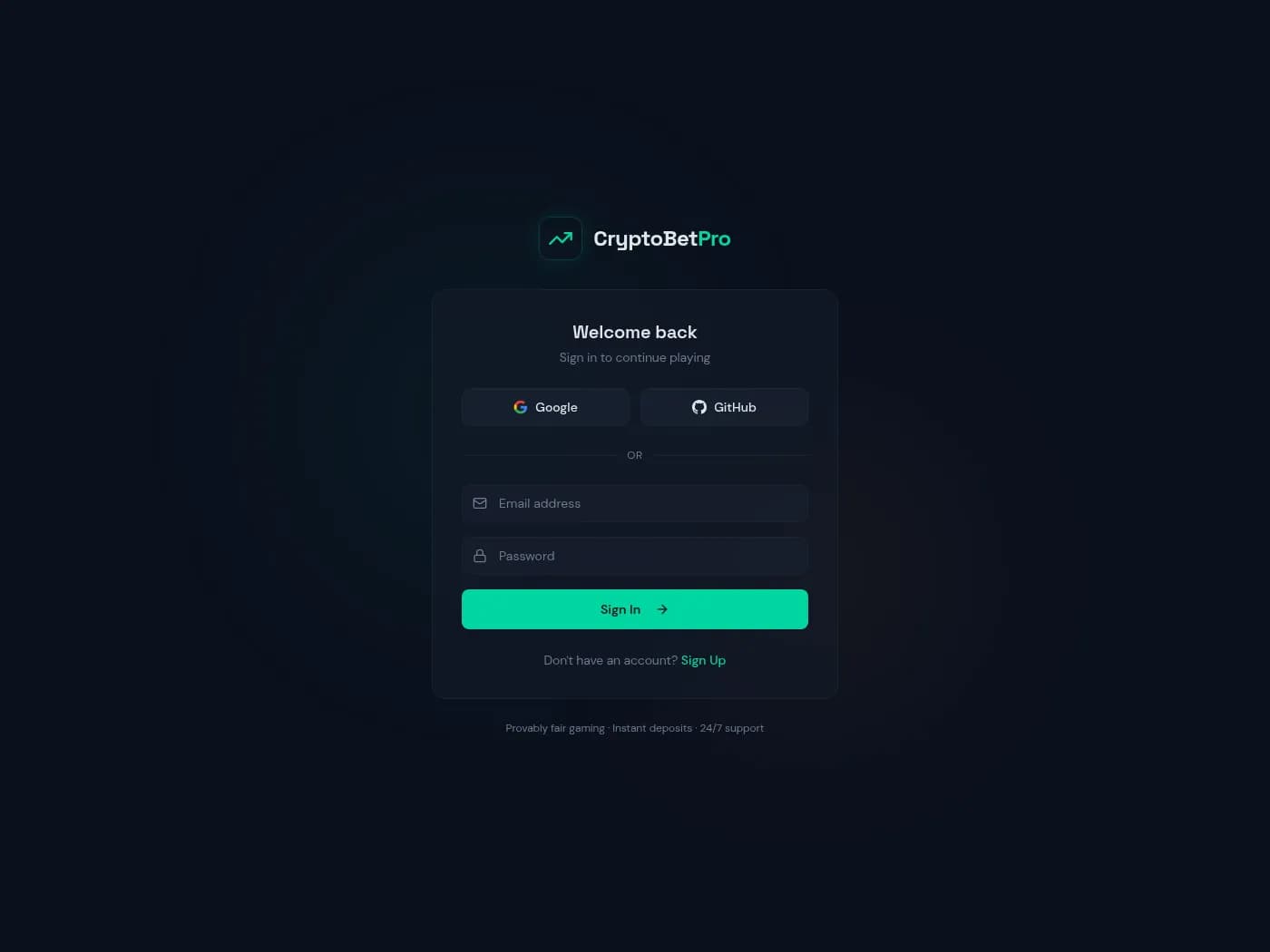 CryptoBet Pro