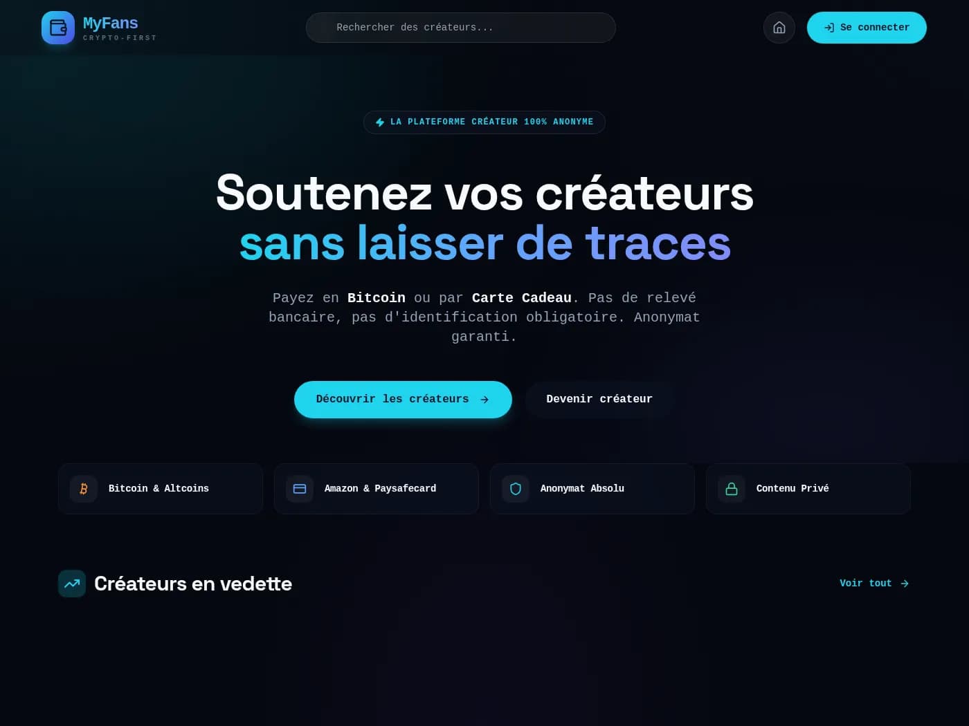 CryptoFans Platform
