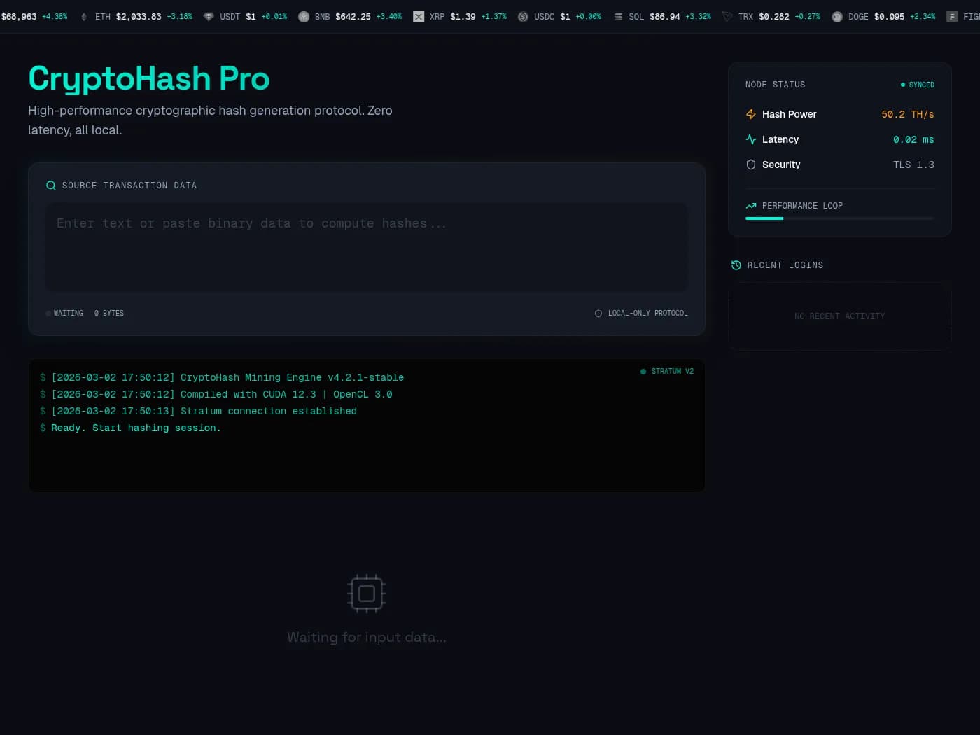 CryptoHash Clone