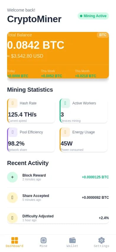 CryptoMiner Mobile
