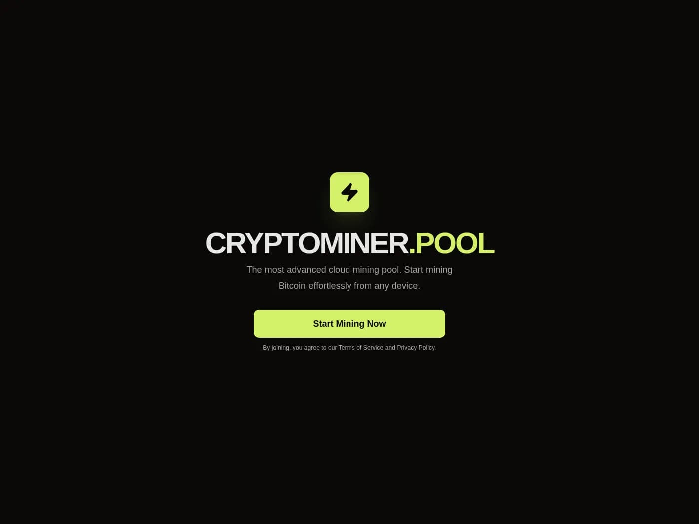 CryptoMiner Pool App