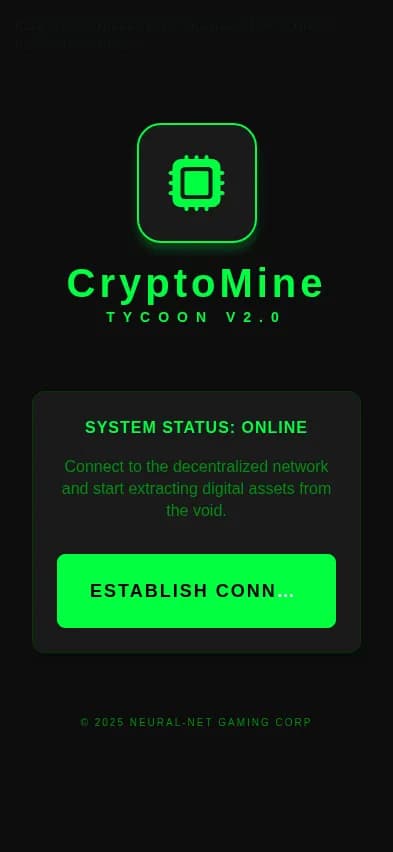 CryptoMine Tycoon
