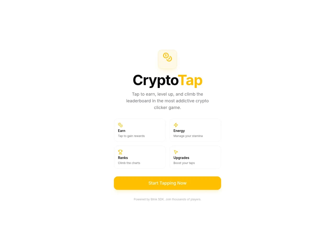CryptoTap Game