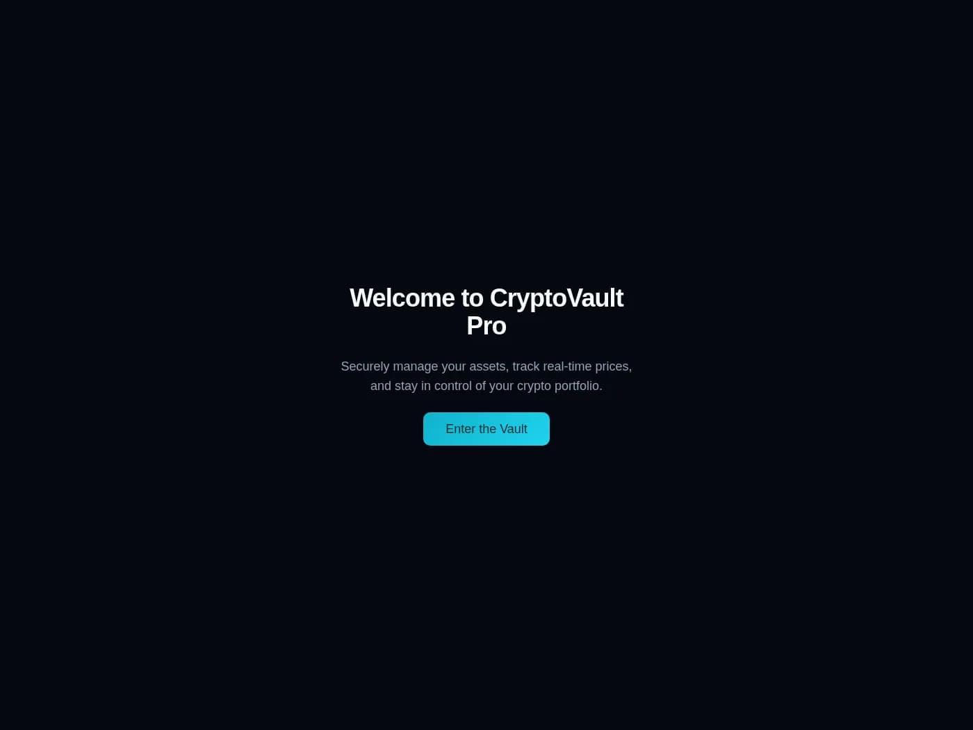 CryptoVault Pro