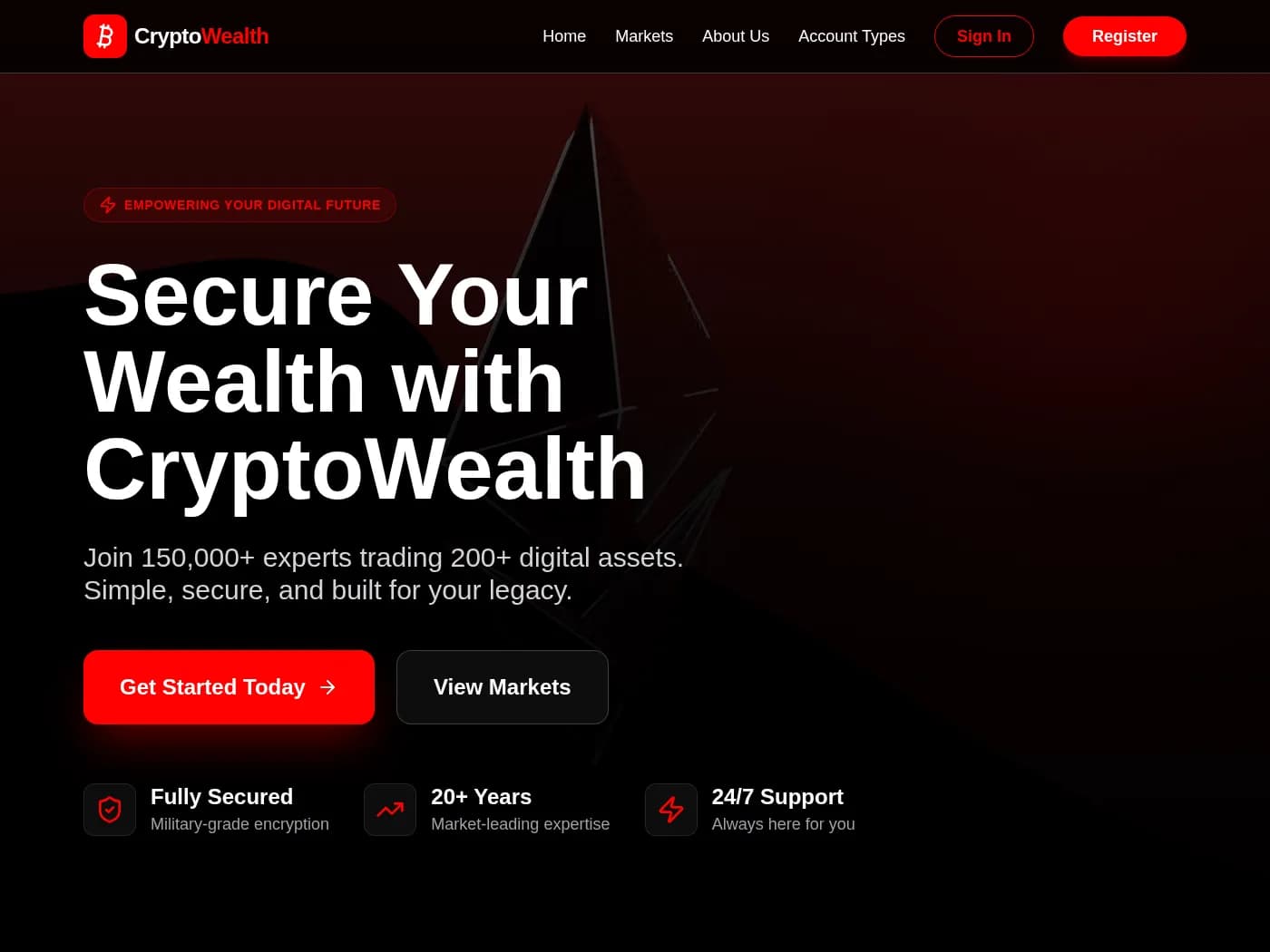 CryptoWealth Landing Page