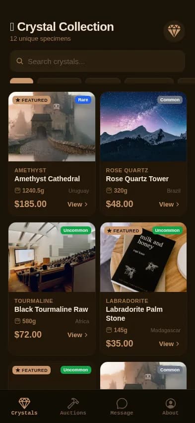 Crystal Auction Hub