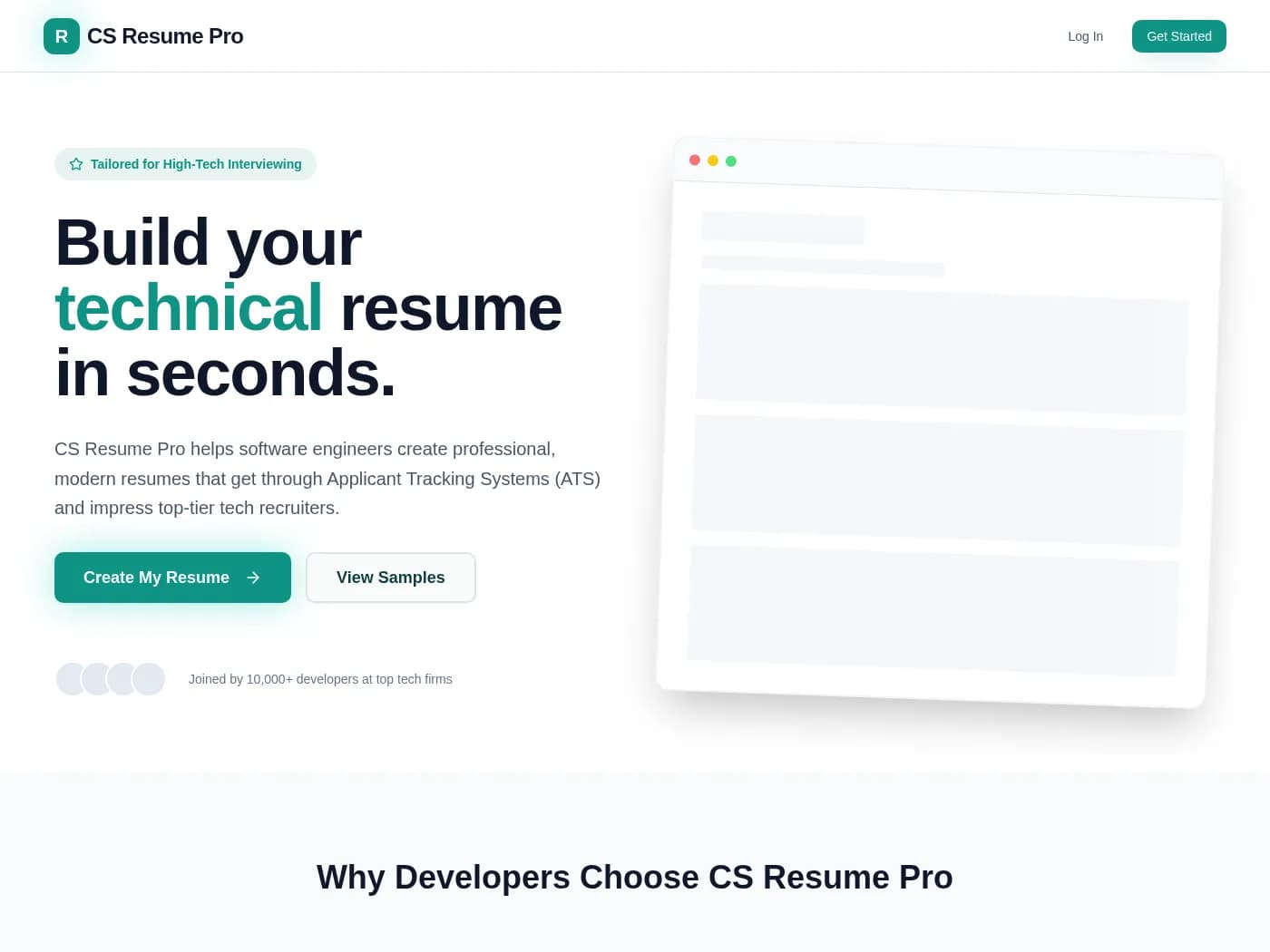 CS Resume Generator