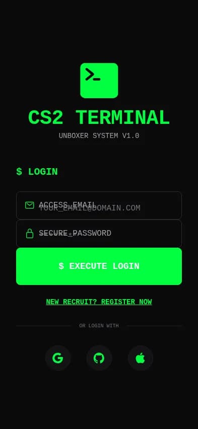 CS2 Terminal Unboxer