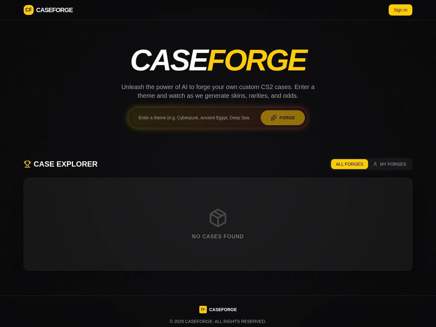 CaseForge CS2 Generator