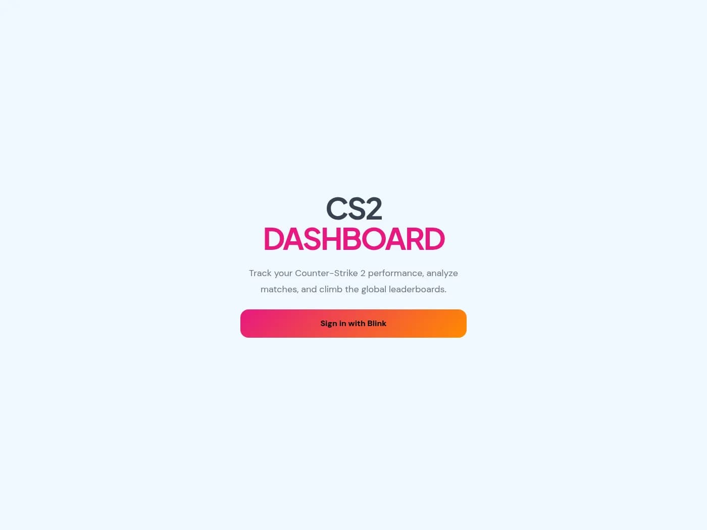 CS2 Dashboard