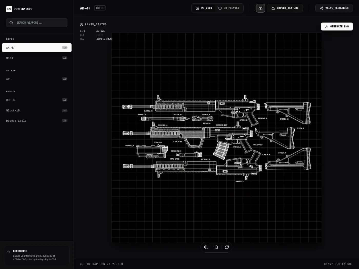 CS2 UV Map Pro