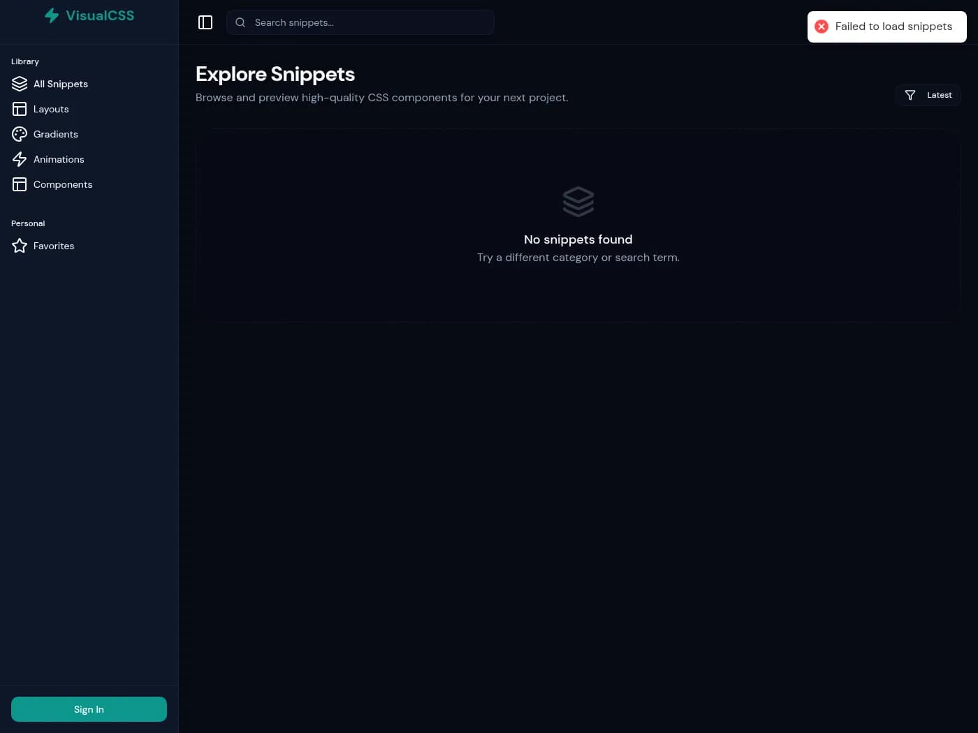 Visual CSS Collection