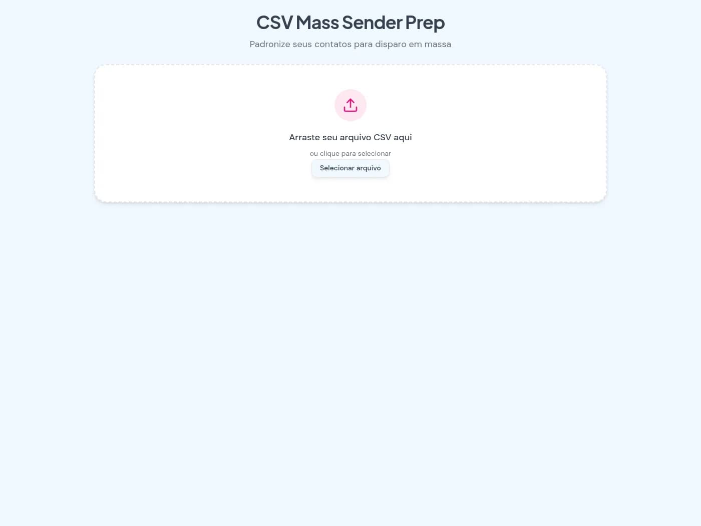CSV Mass Sender Prep