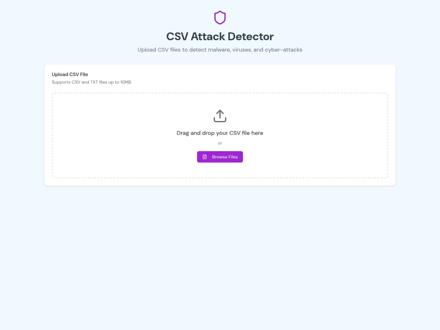 CSV Attack Detector