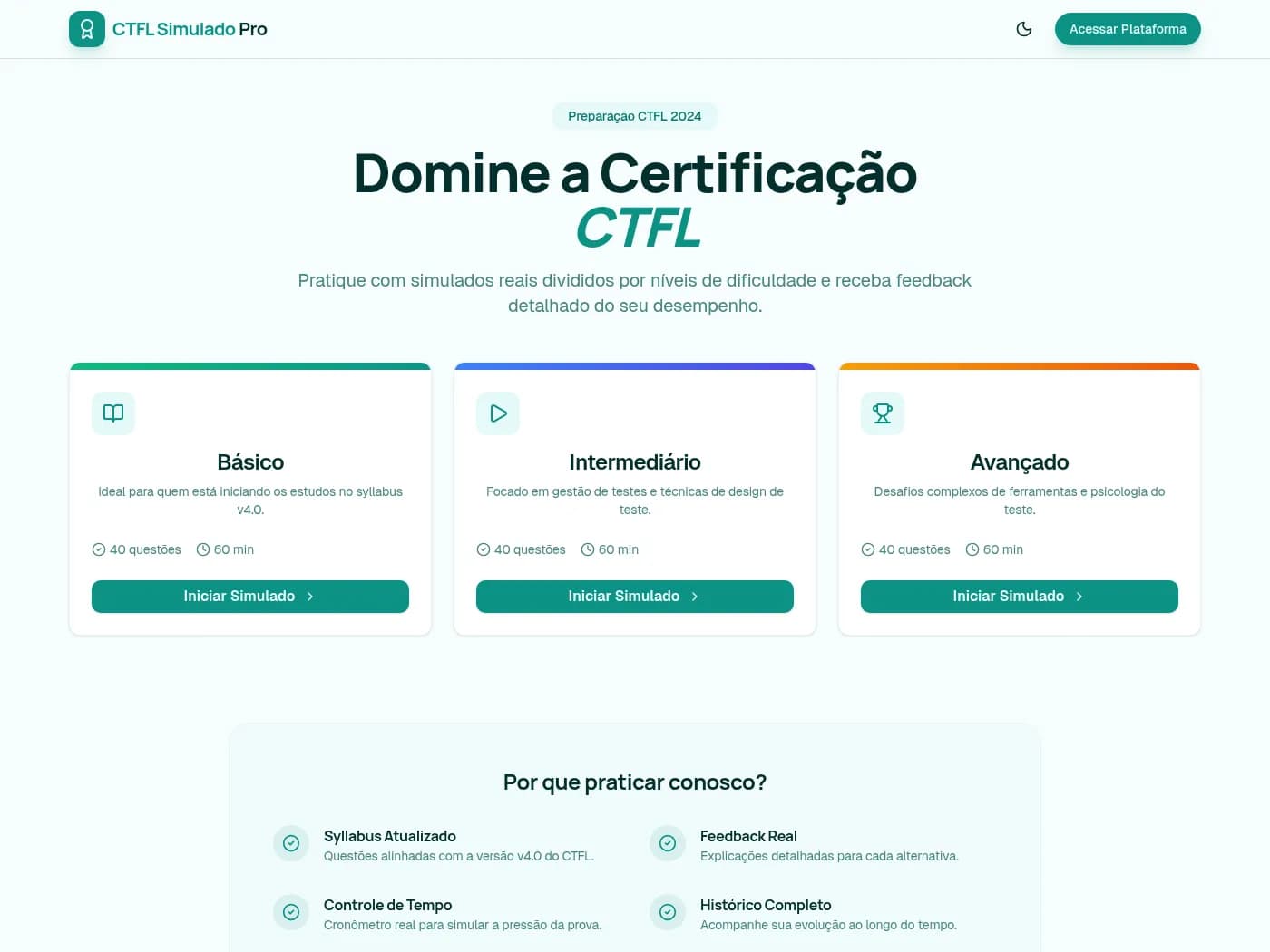 CTFL Simulado Pro