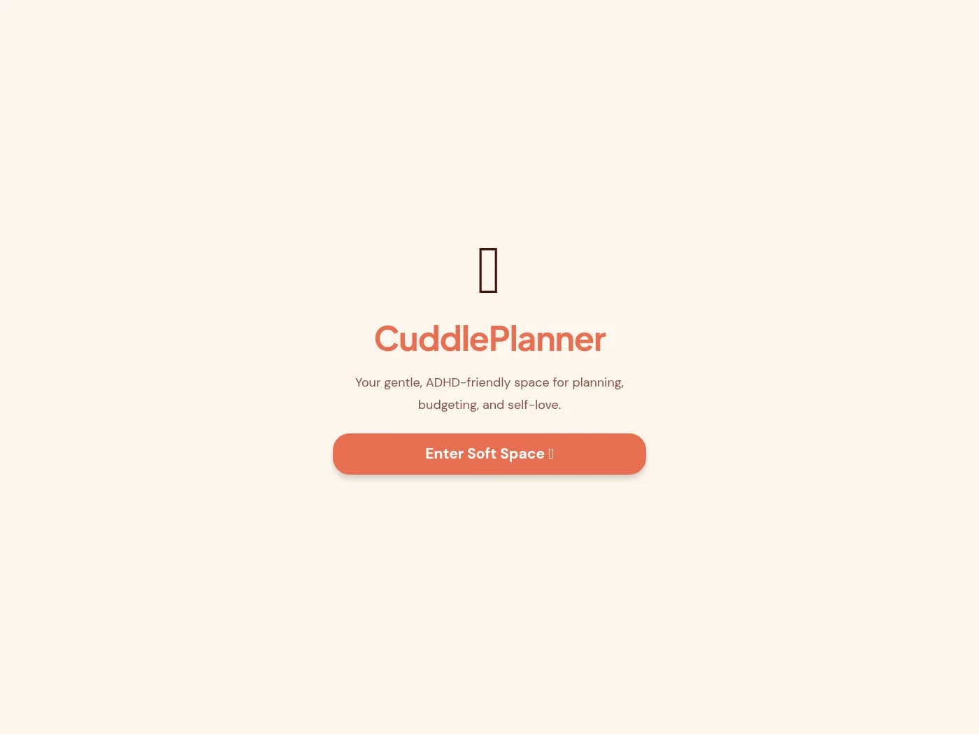 My CuddlePlanner