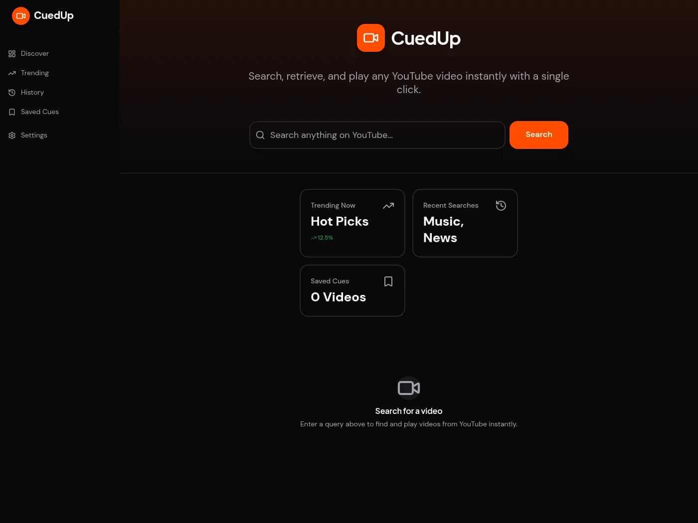 CuedUp Video Finder