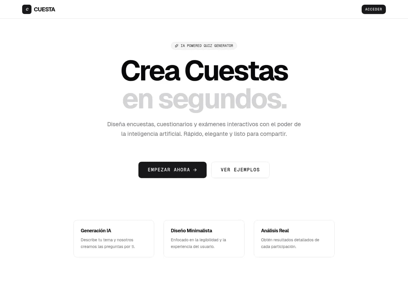 Cuesta Generator