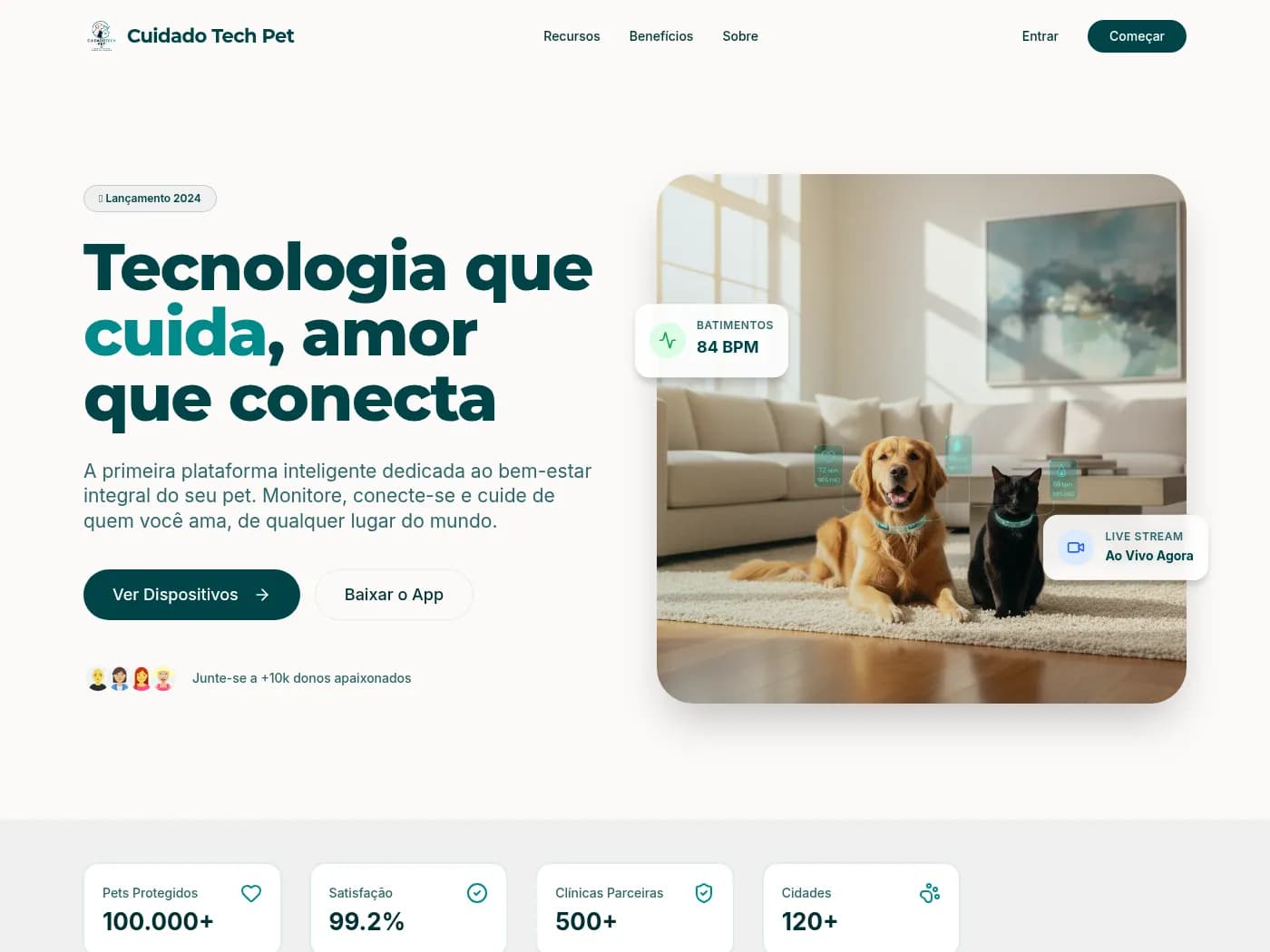 Cuidado Tech Pet Site