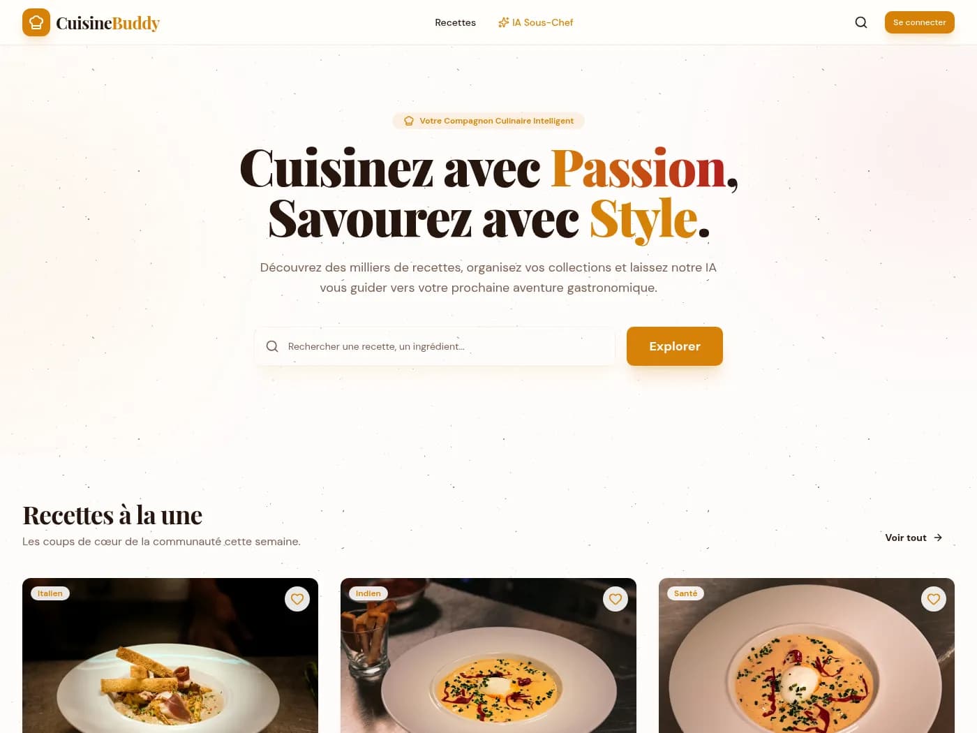 Cuisine Buddy App