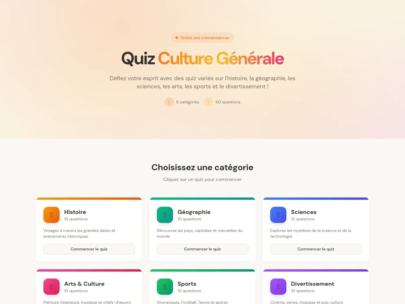 Culture Quiz Web