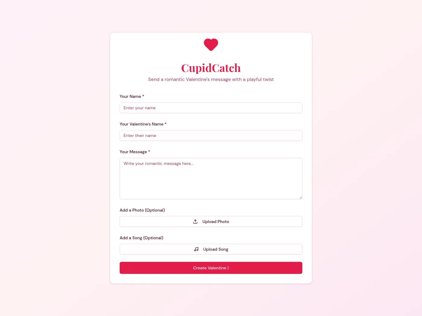 CupidCatch Web Experience