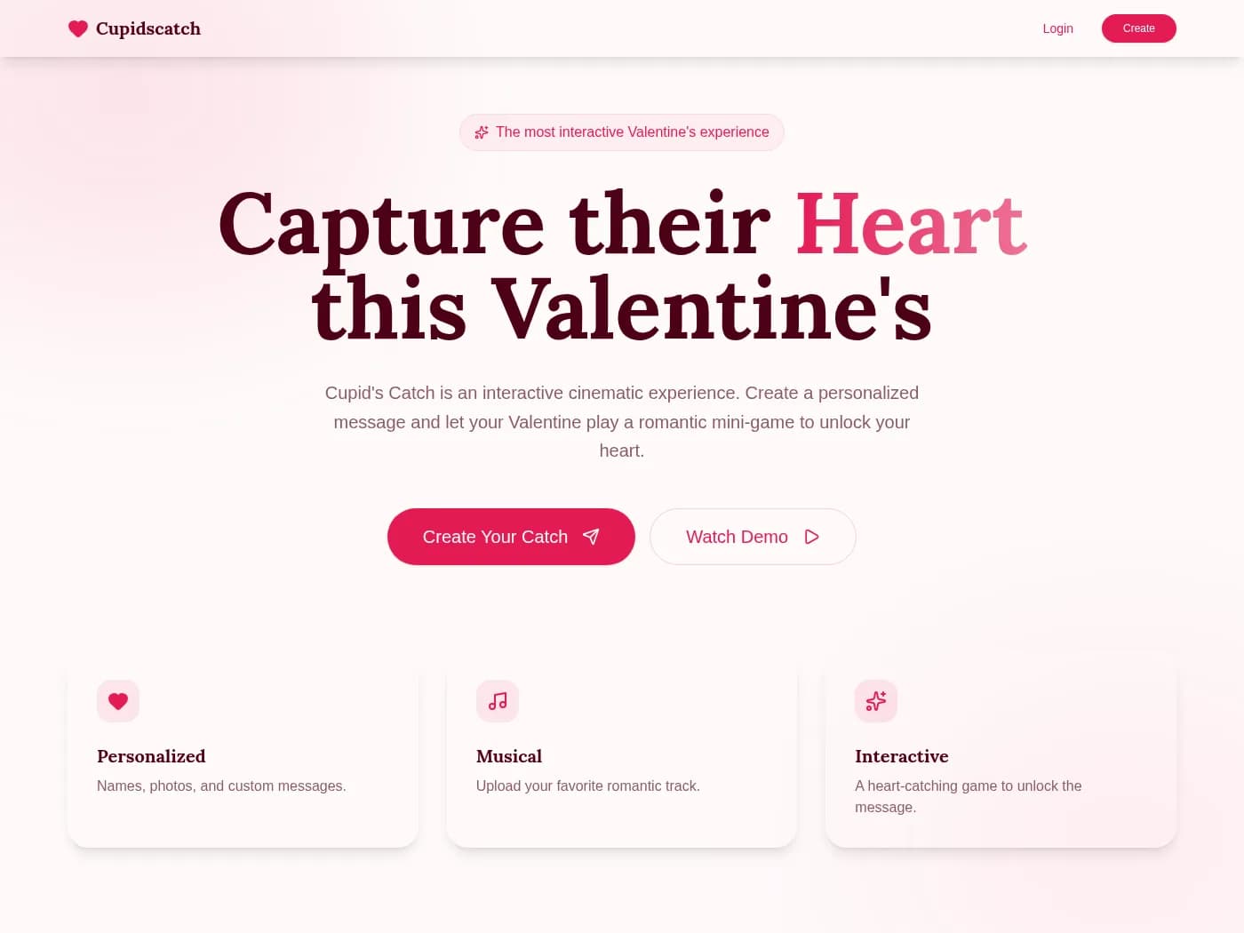 Cupid's Catch Web App